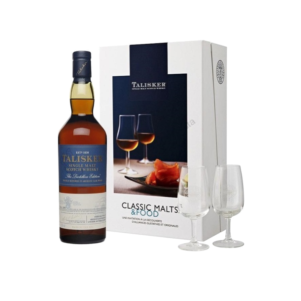 Buy Talisker Distillers Edition 700ml Gift Pack with 2 Glasses at the ...