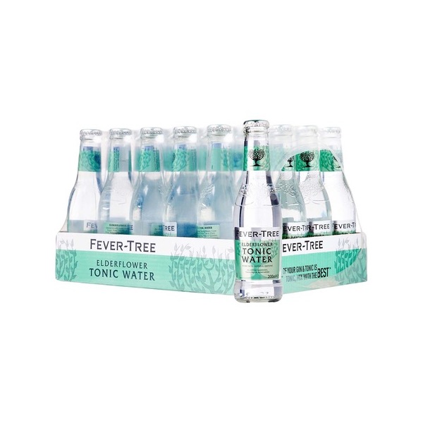 Buy x 24 Fever-Tree Elderflower Tonic Water Bottle Case 200ml at the ...