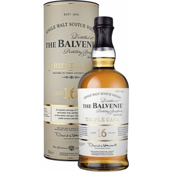 Buy Balvenie 16 Year Triple Cask Single Malt 700ml w/Gift Box at the ...