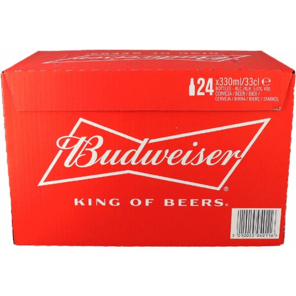 Buy 24 x Budweiser Beer Bottle Case 330ml at the best price - Paneco ...