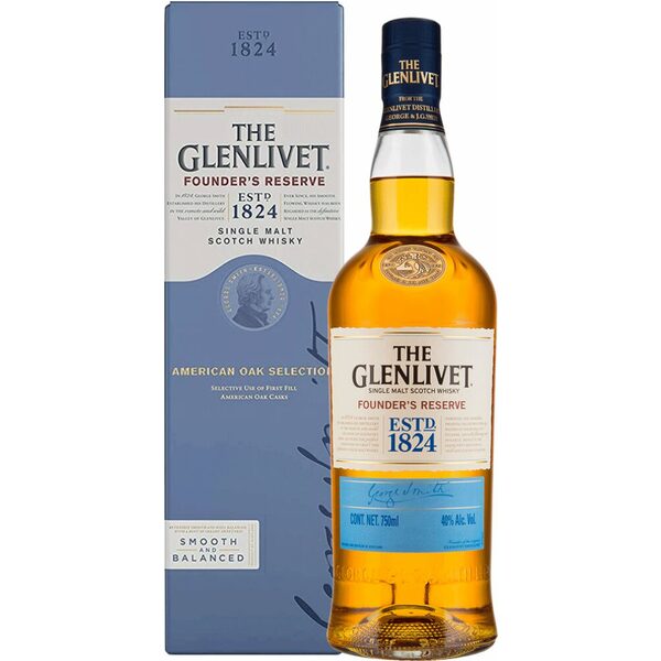 Buy Glenlivet Founders Reserve Single Malt 700ml w/Gift Box at the best ...